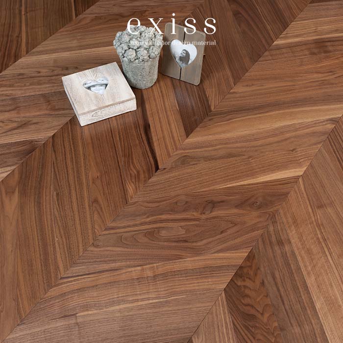 پارکت چوبی کازویک CHEVRON_AMERICAN WALNUT SELECT - اکسیس Exiss