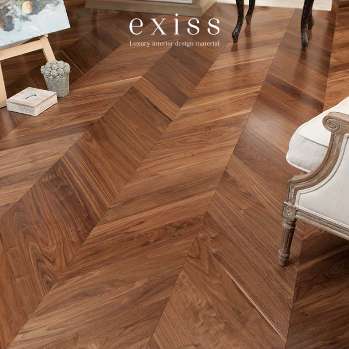 پارکت چوبی کازویک CHEVRON_AMERICAN WALNUT SELECT - اکسیس Exiss