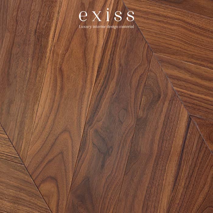 پارکت چوبی کازویک CHEVRON_AMERICAN WALNUT SELECT - اکسیس Exiss